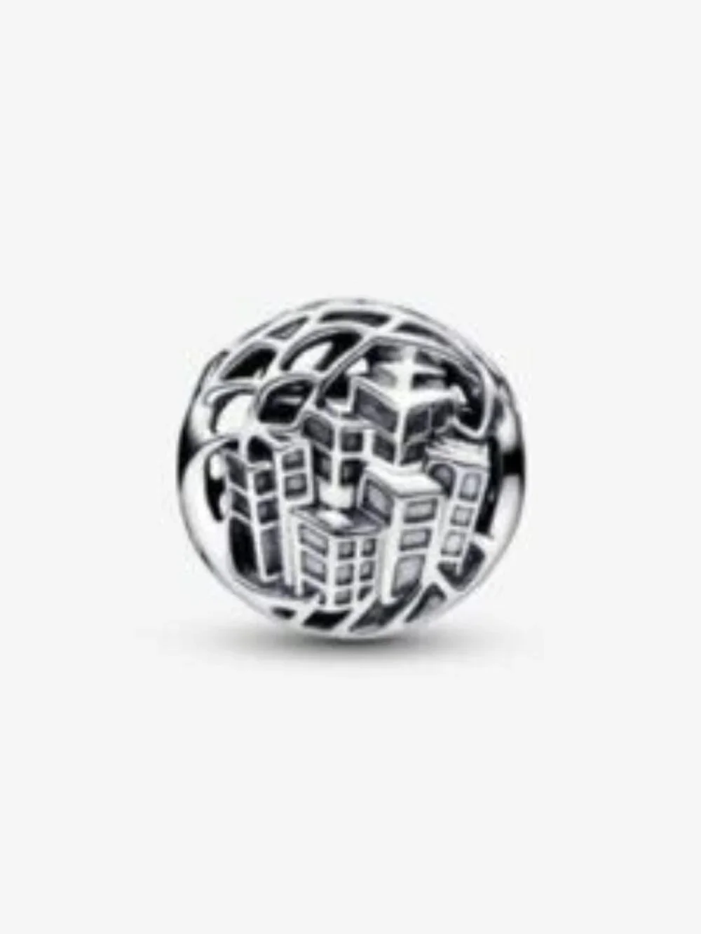 Pandora | Jewelry | Pandora Marvel Spiderman Soaring City Charm | Poshmark